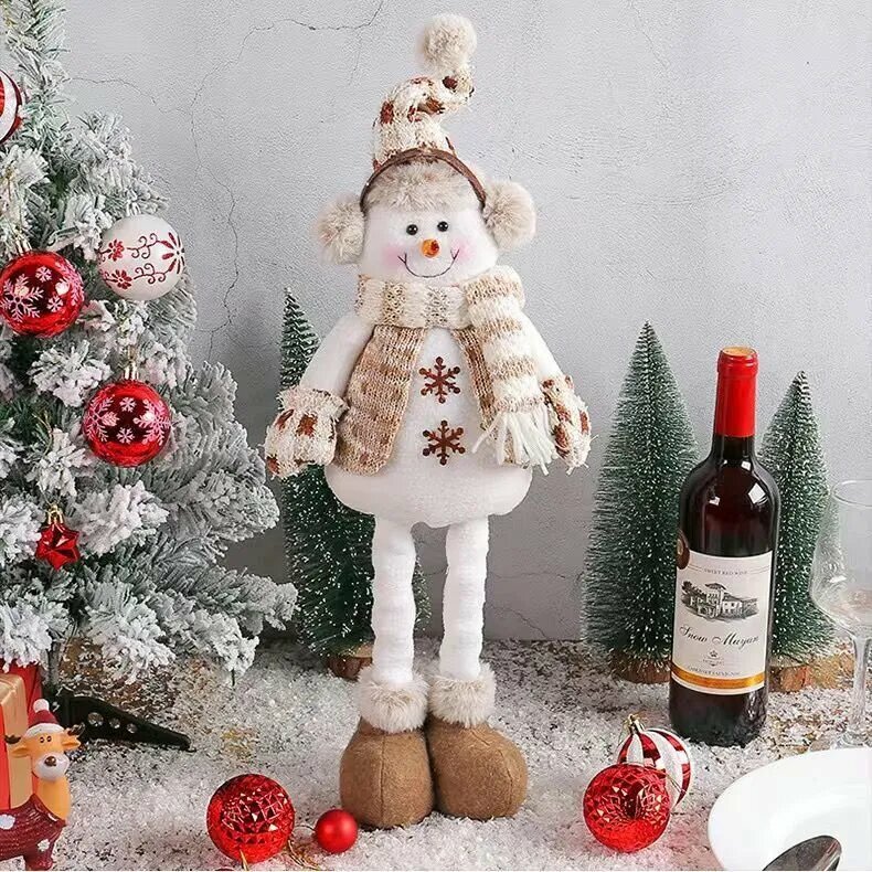 Фигурка новогодняя, Мягкая игрушка, олень, высота 60см, длина 60 см