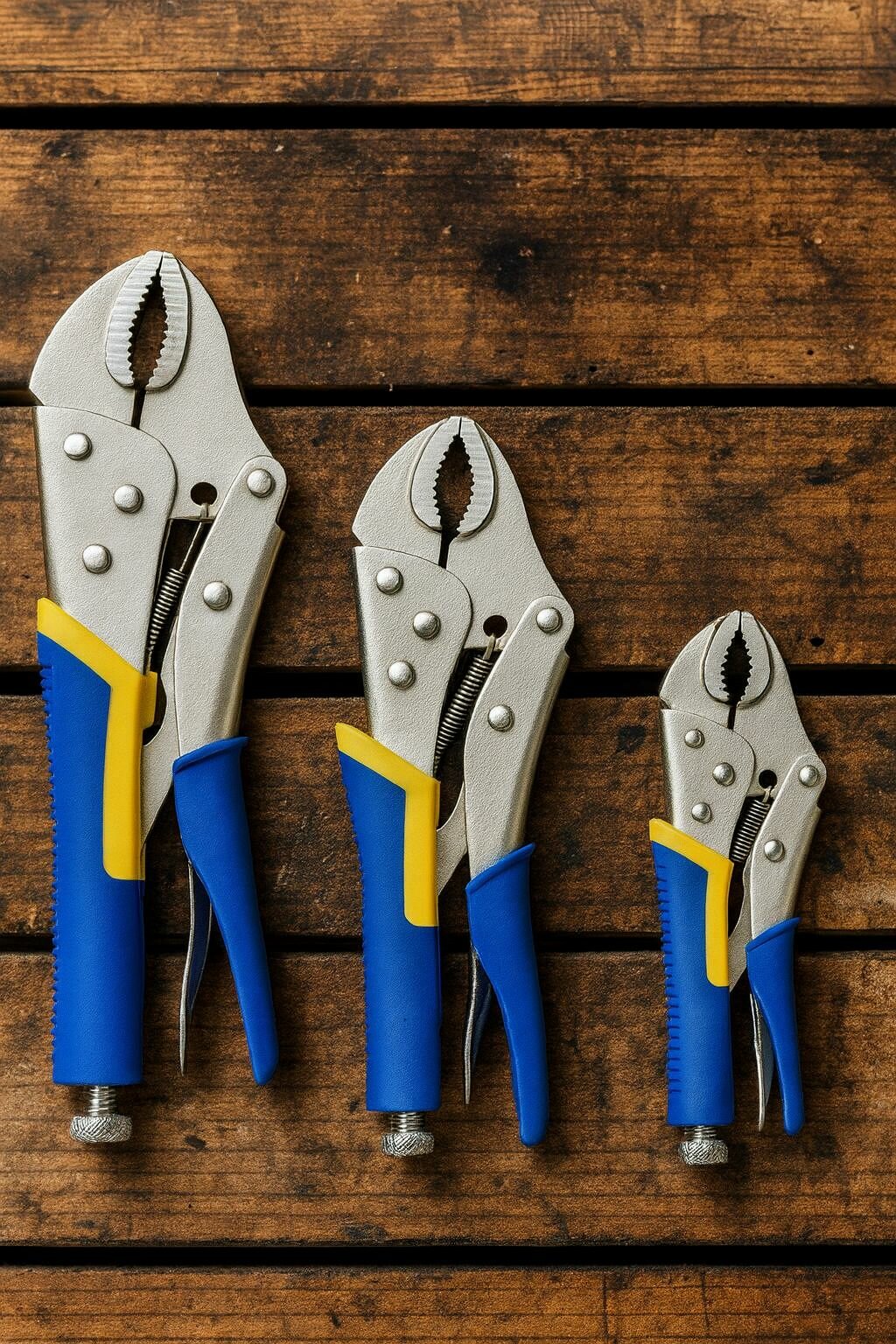 Клещи зажимные набор 3 предмета