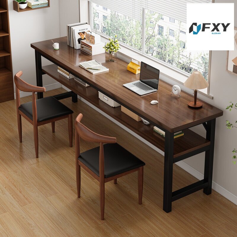 Эксклюзивный двухуровневый стол 120x40x75 см в коричневом цвете с расширенной функциональностью