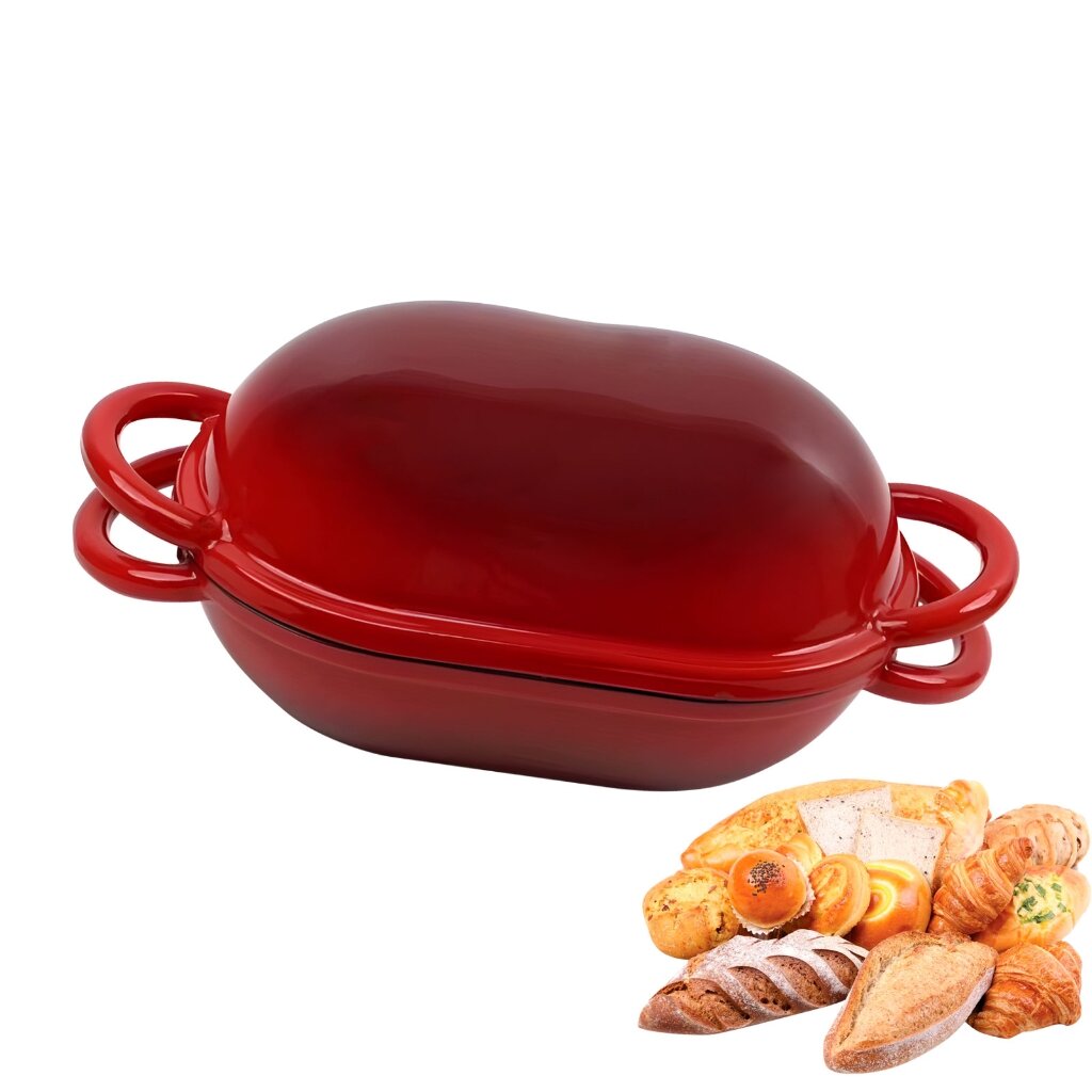 Чугунная Овальная Форма Для Выпечки Хлеба на Закваске Kitchen Essential