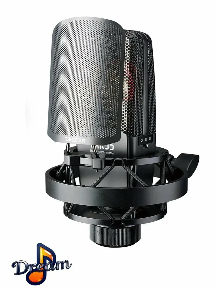 TAKSTAR Микрофон игровой (для стриминга) TAKSTAR TAK55 Конденсаторный микрофон XLR, черный матовый