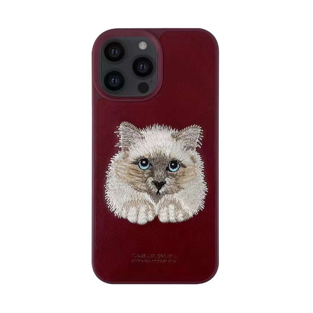 Paul iPhone13pm для вышивки зодиака защитный чехол 12Promax мобильный телефон кобура поло оригинальные товары Кошка_13