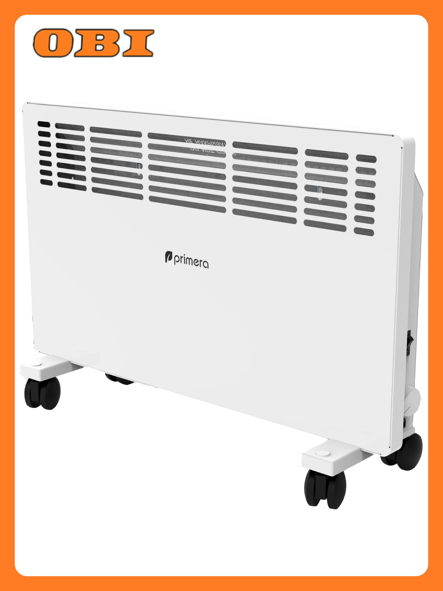 Конвектор электрический Primera PHP-1508-MXR, монолитный нагревательный элемент, белый