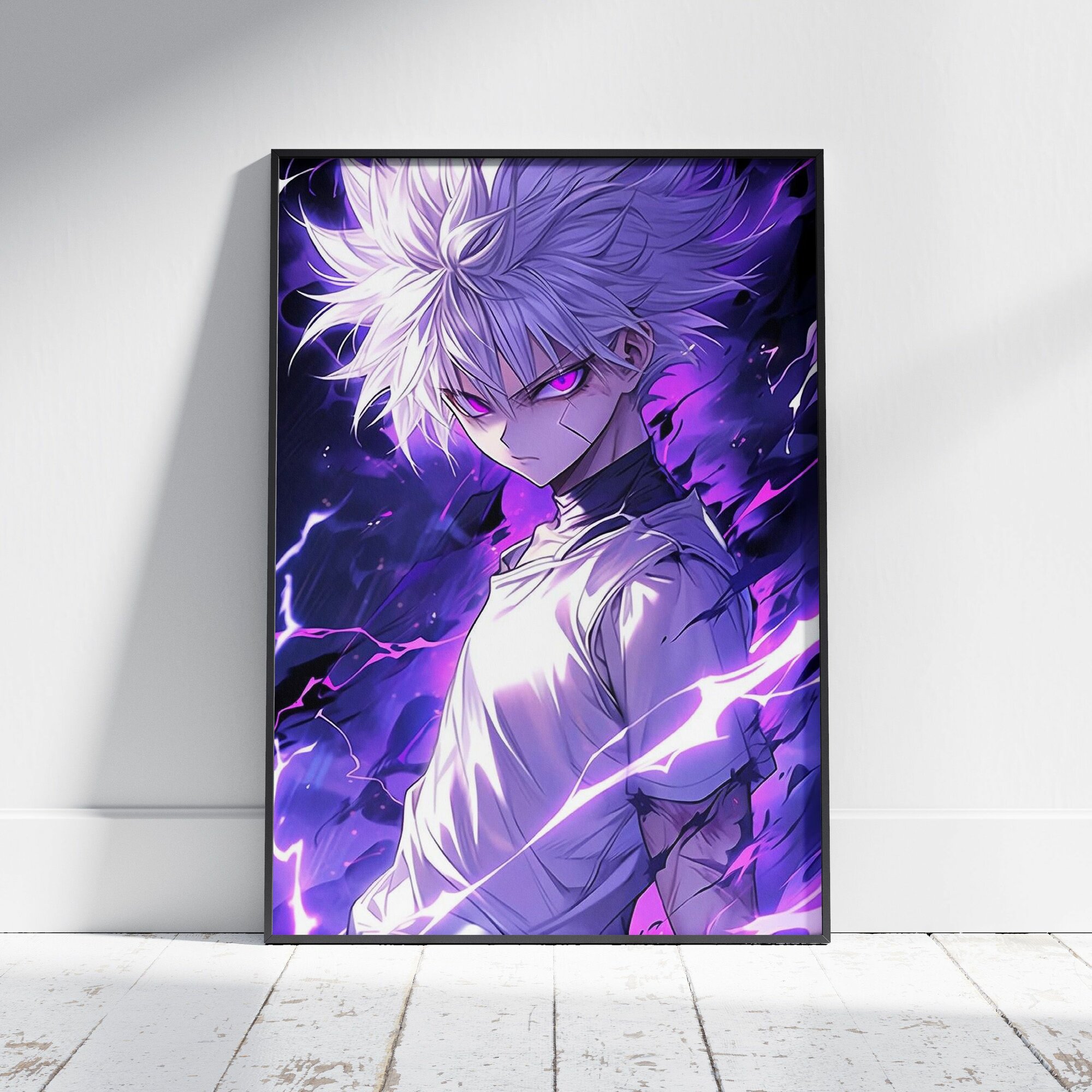 Плакат на стену для интерьера Hunter x Hunter (Киллуа Золдик 3) - Постер по аниме формата A4 (21х30 см)