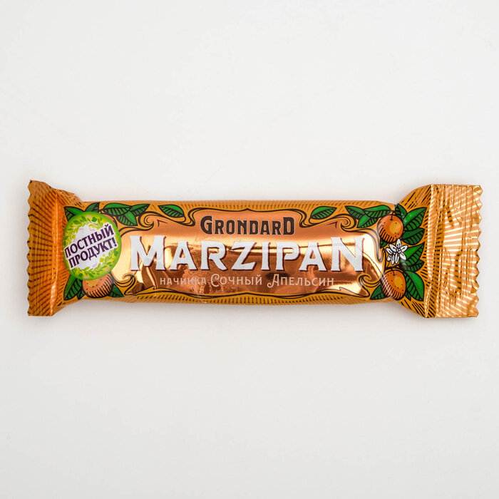 Марципановый батончик Grondard «Сочный апельсин», 50 г