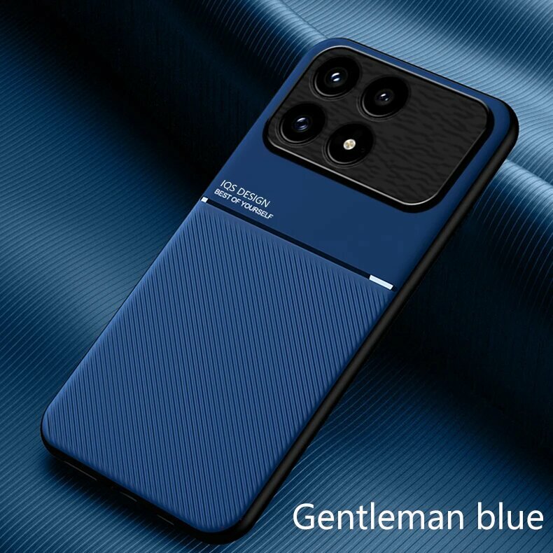 Чехол Poco F8 Ultra Gentelman Blue, темно-синий, противоударный