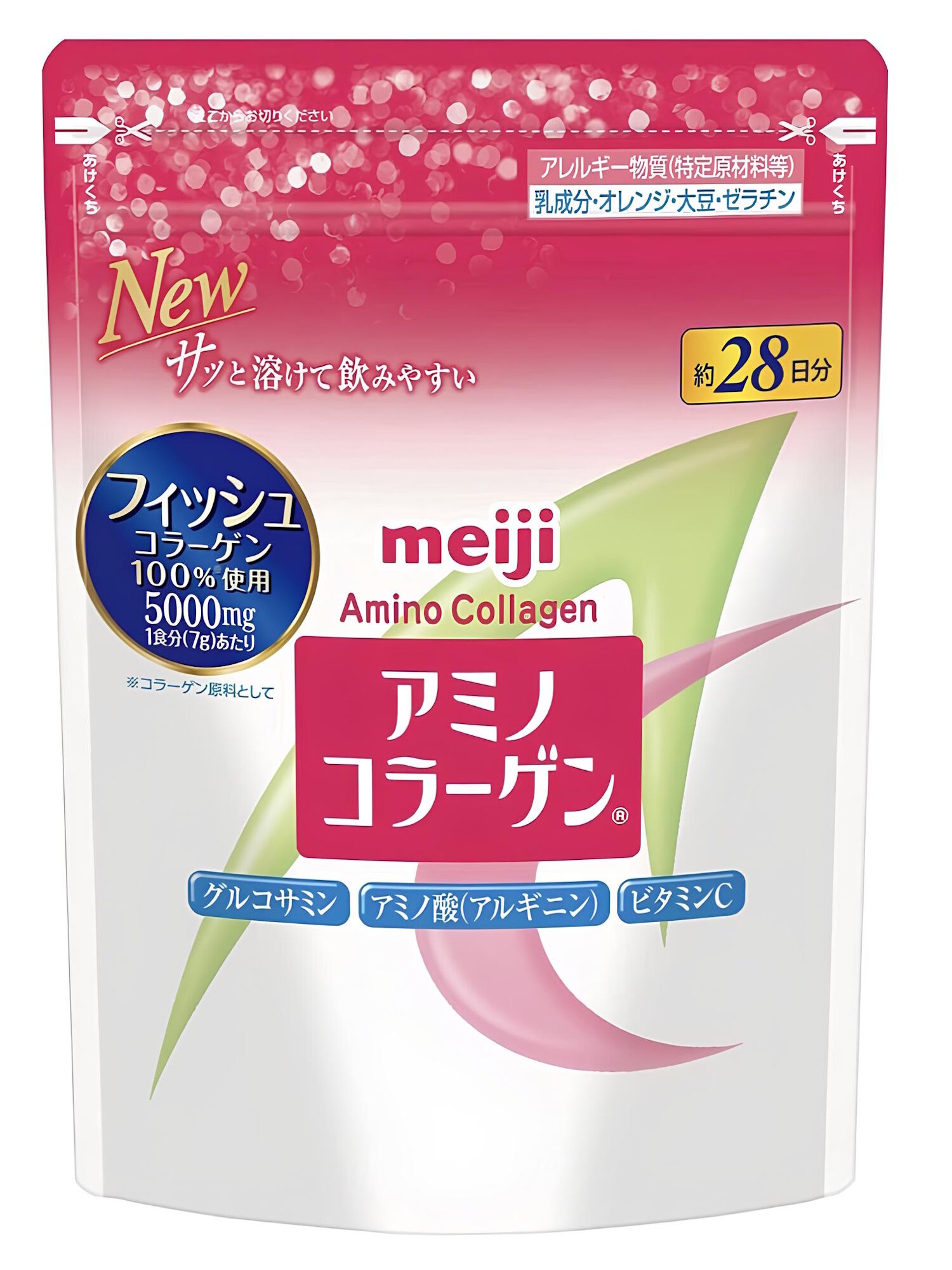 Пептидный рыбный коллаген 5000мг MEIJI 196гр на 28 дней. Япония