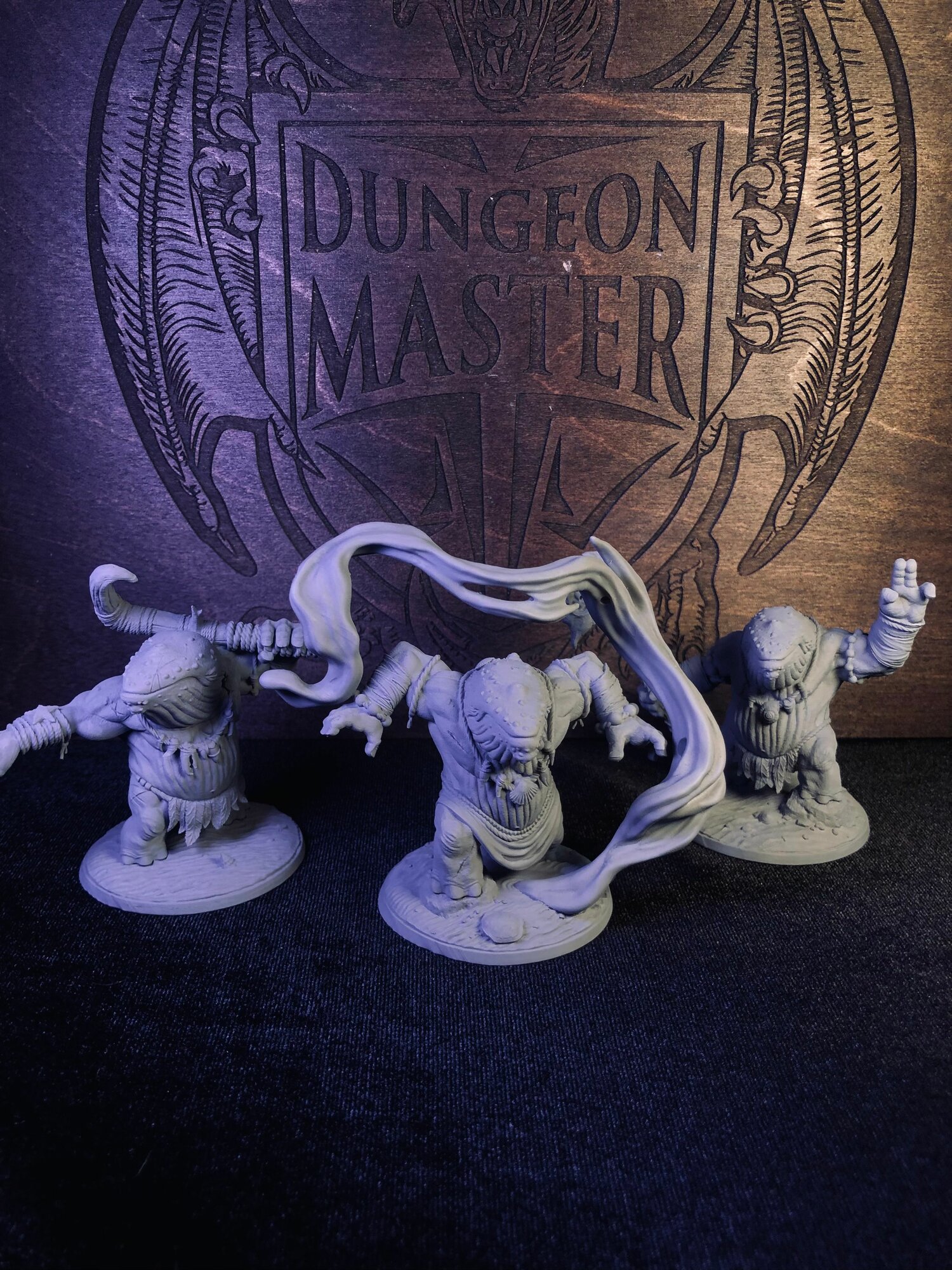 Набор людей-китов, Whalefolk - Миниатюра для настольных игр DnD, ДнД, Dungeons & Dragons, Pathfinder.