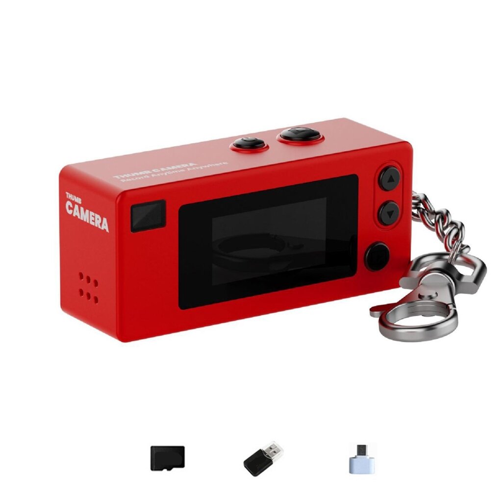 G6 thumb mini camera студенческая спортивная камера для вечеринок на открытом воздухе-красный-с TF-картой