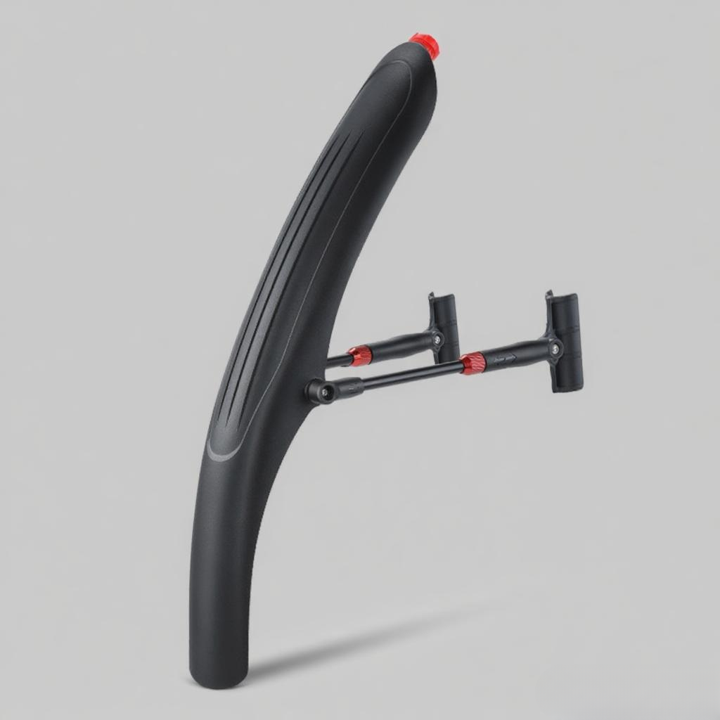 Дворовые фендеры для велосипедов регулируемые быстрого открепления легкие дорожные универсальные задние или передние грязезащитные для велосипедов, черного цвета, размером 45.5*6*3.5 см, весом 180 г, из PP+PET, для горных велосипедов 26-29 дюймов,