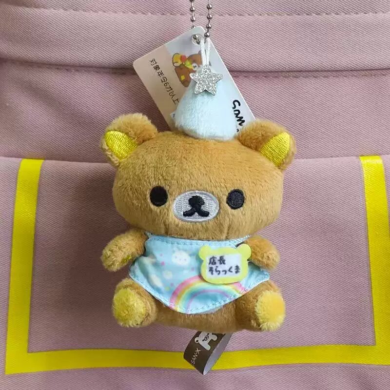 Ключка Rilakkuma Тэндзику - Официальный японский аниме-аксессуар, 8 см, мягкая игрушка для сумок и лейков