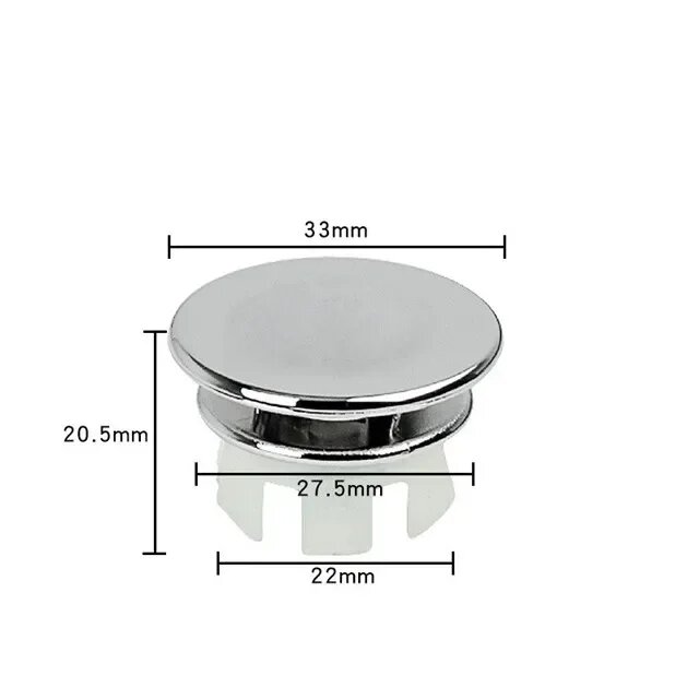 Переливные кольца для раковины, серебристые, пластик, 4 шт. C 1PCS-Double Ring