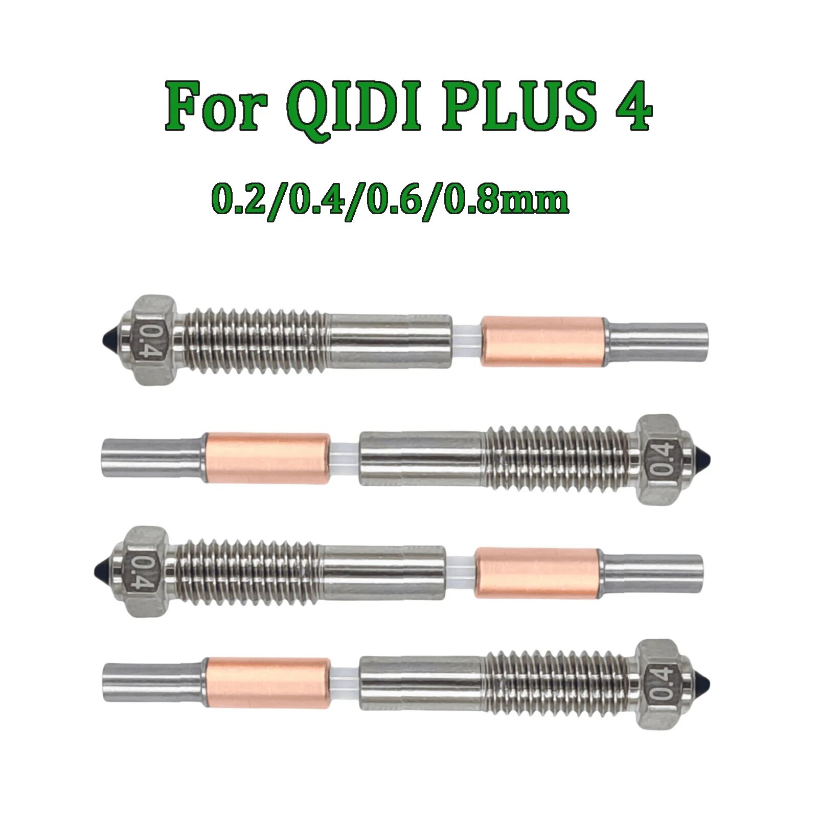 Форсунка County для QIDI Plus4 Mix, 0.2 0.4 0.6mm Nozzle — фото 1