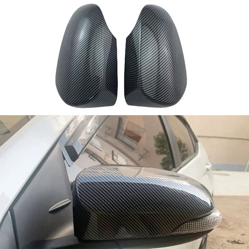 Цвет углеродного волокна, боковое крыло, дверное зеркало, аксессуары для Toyota PRIUS-C AXIO Corolla Fielder 2012-2019
