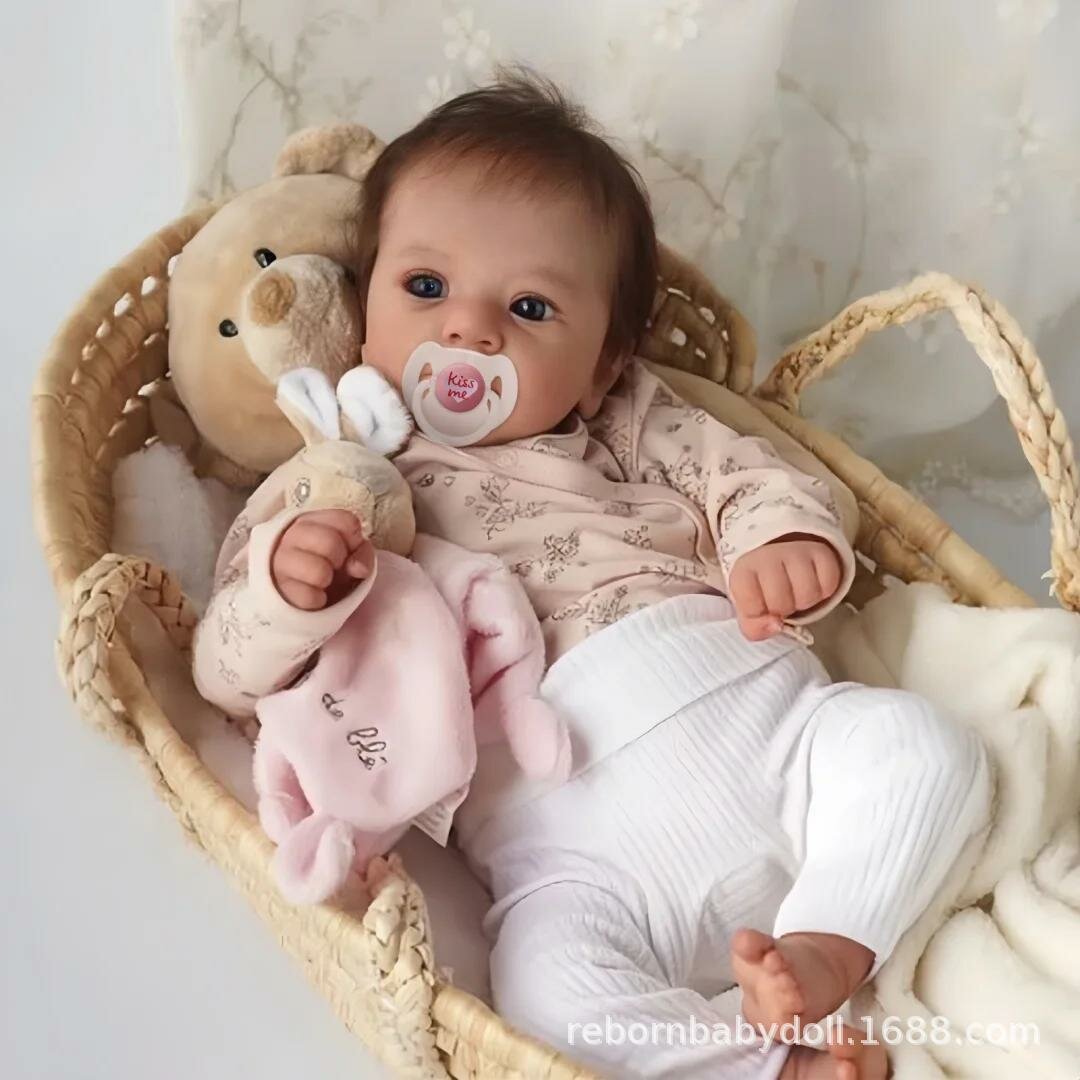 Высококачественная раскрашенная кукла-реборн Клэр, 18 дюймов, с видимыми венами и кровеносными сосудами.