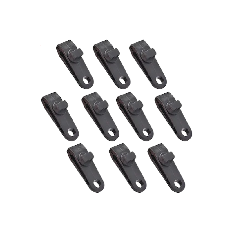 Набор клещей для закрепления палатки 10 штук, разноцветные, с усиленными замками, для ремней, веревок, водонепроницаемый нитон, легкий, прочный, для палаток, навесов, автодомов, тканей