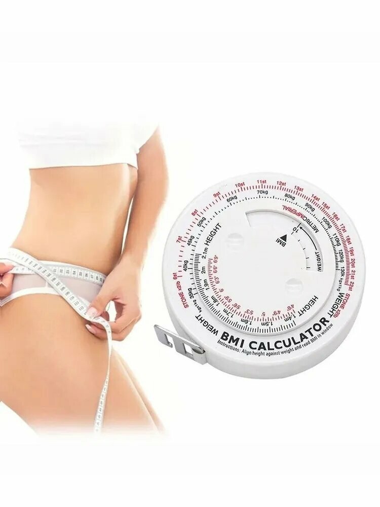 Калькулятор BMI, автоматическая телескопическая рулетка, измерительная лента для тела, сантиметр, швейная линейка, инструменты