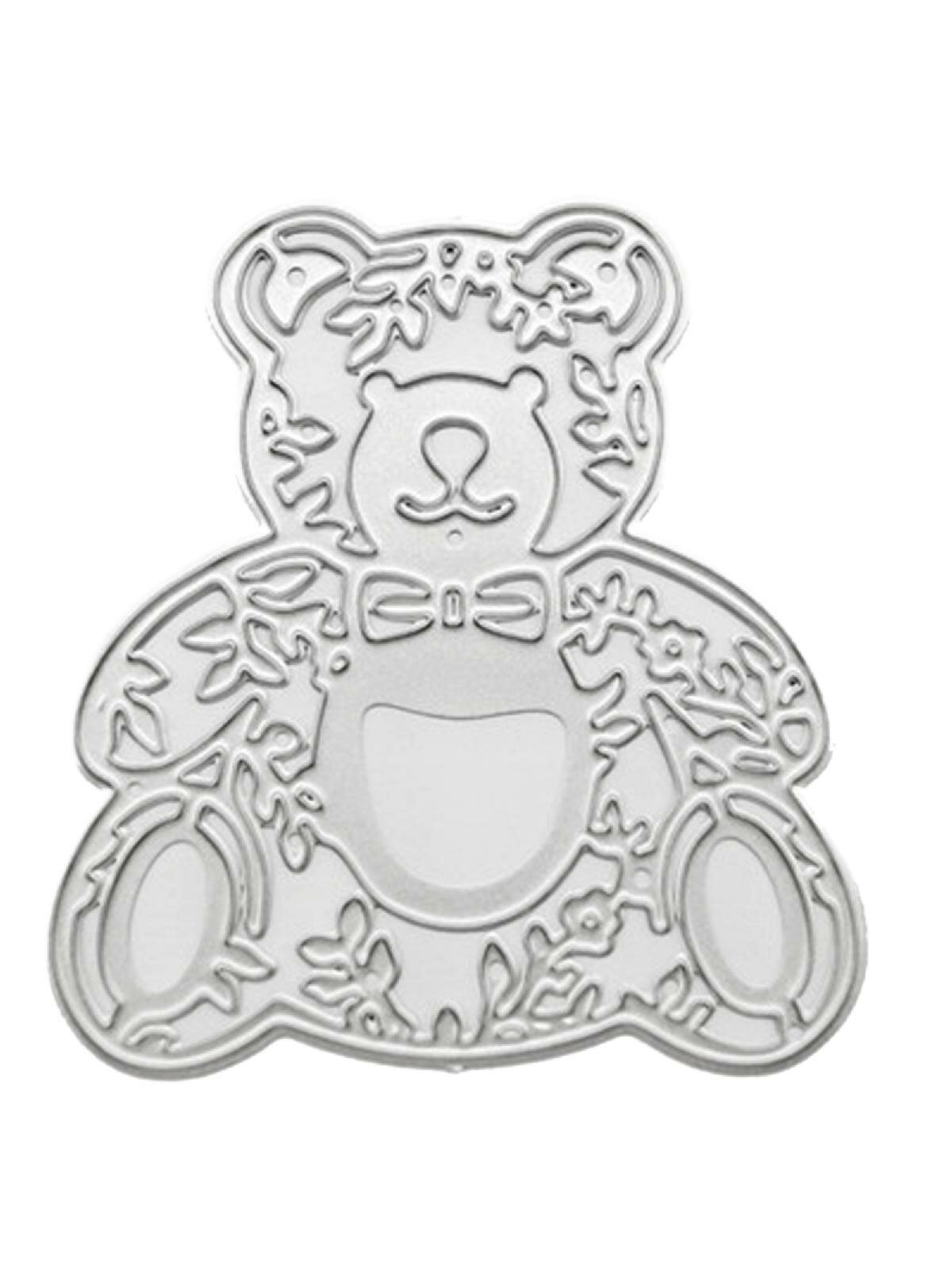 Металлические штампы, штампы для резки медведя, трафареты для тиснения, шаблоны для оформления комнат