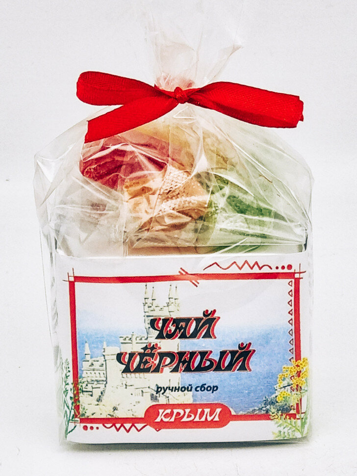 Чай черный ручной сбор 35гр +лукум 50гр Крым