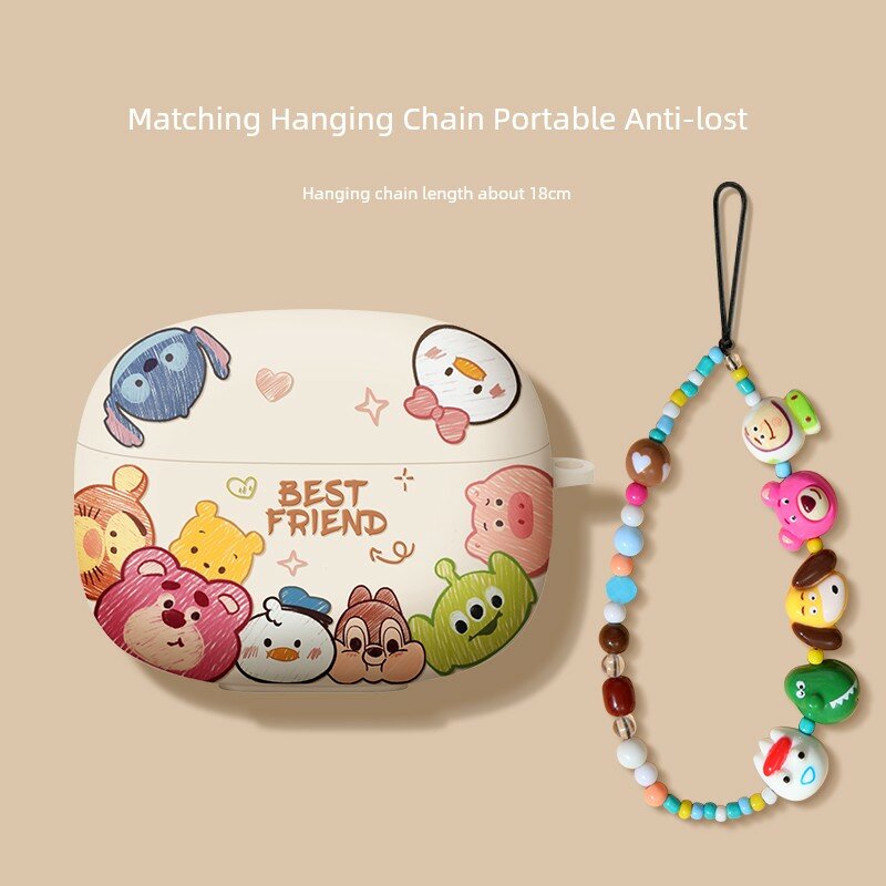 Защитный чехол Uston для Xiaomi Buds 5 Pro, Buds 5 с шумоподавлением Bluetooth, Redmi Buds 5 Pro открытого типа, милый