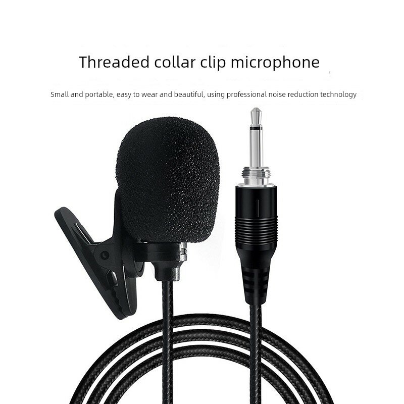 Беспроводной микрофон-петличка Little Bee с усилителем, крепление на пояс, для гарнитуры Резьбовой зажим для воротника