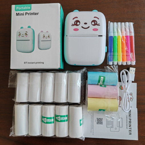 Кросс-бордерный мини-принтер C9, портативный беспроводной, подключаемый, маленький принтер для студентов, коррекция ошибок, принтер для наклеек и этикеток