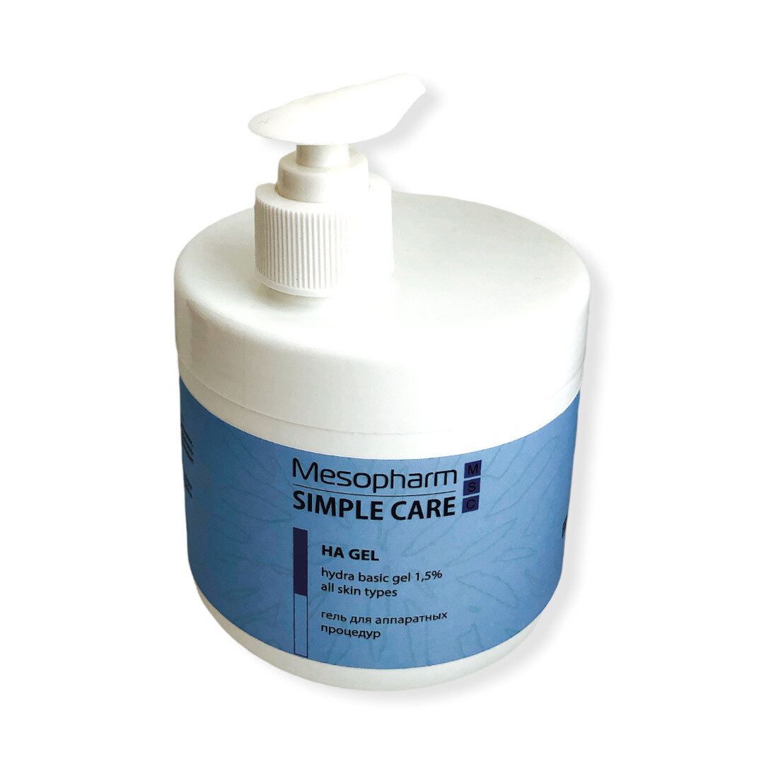 Mesopharm Гель для аппаратных процедур восстанавливающий и увлажняющий 500мл / Simple Care HA GEL 500ml