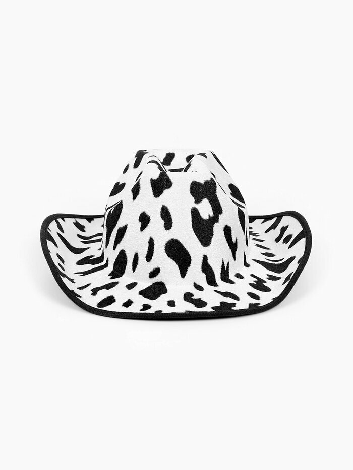 Шляпа карнавальная чёрно-белая, р-р 56-58