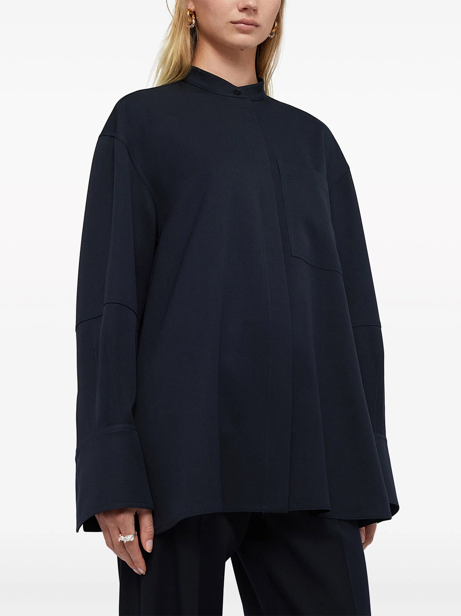 Рубашка Jil Sander, размер 38, cиний — фото 1