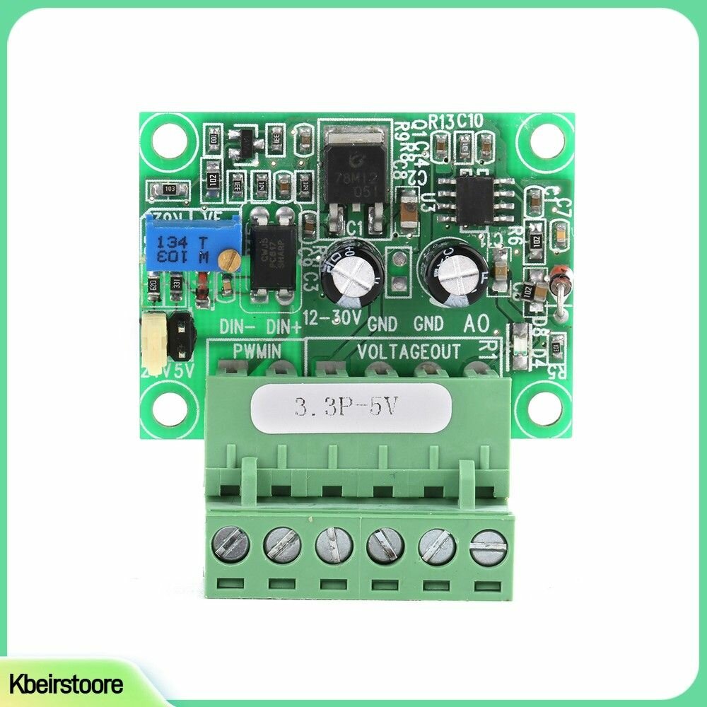 Преобразователь ШИМ 3.3В в напряжение 0-5В, цифро-аналоговый модуль