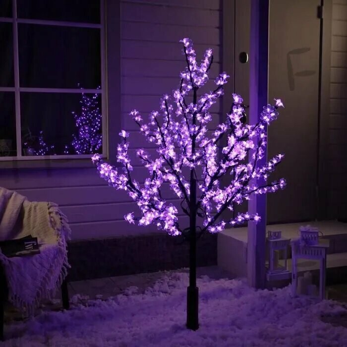 Светодиодное дерево Баугиния 1.5 м, 480 LED, постоянное свечение, 220 В, свечение мульти (RGB)