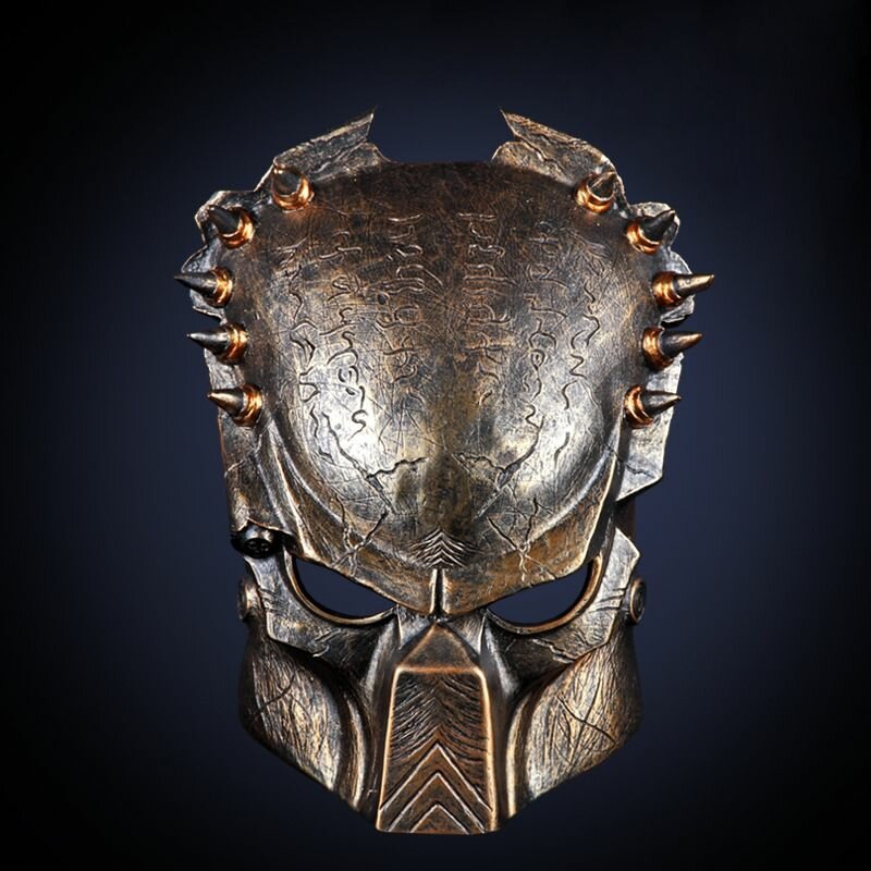 Коллекционная маска Предатор Одинокий Волк смола 30 20.5 см, ручная роспись