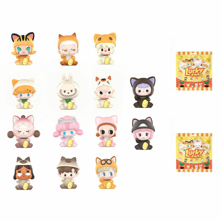 Игрушка унисекс POP MART Molly Bubbles Cute Beads, Счастливый Кот, 2 Mystery Boxes (Random Style)