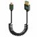 8K HDMI кабель для монитора, черный гибкий пружинный выдвижной кабель