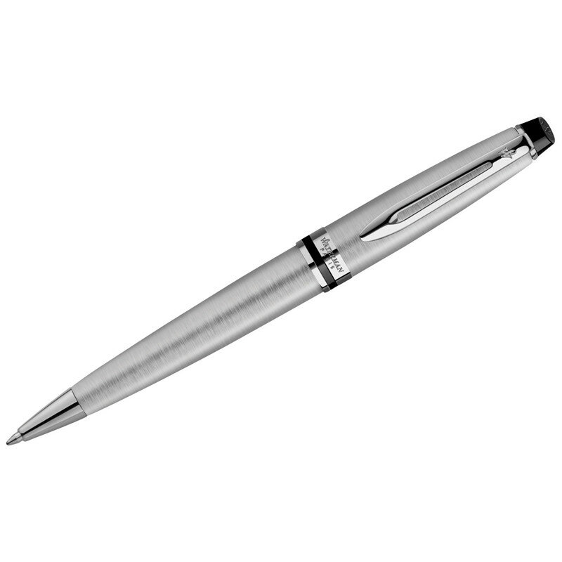 Ручка шариковая Waterman "Expert Stainless Steel СT" синяя, 1,0мм, подарочная упаковка, 180507