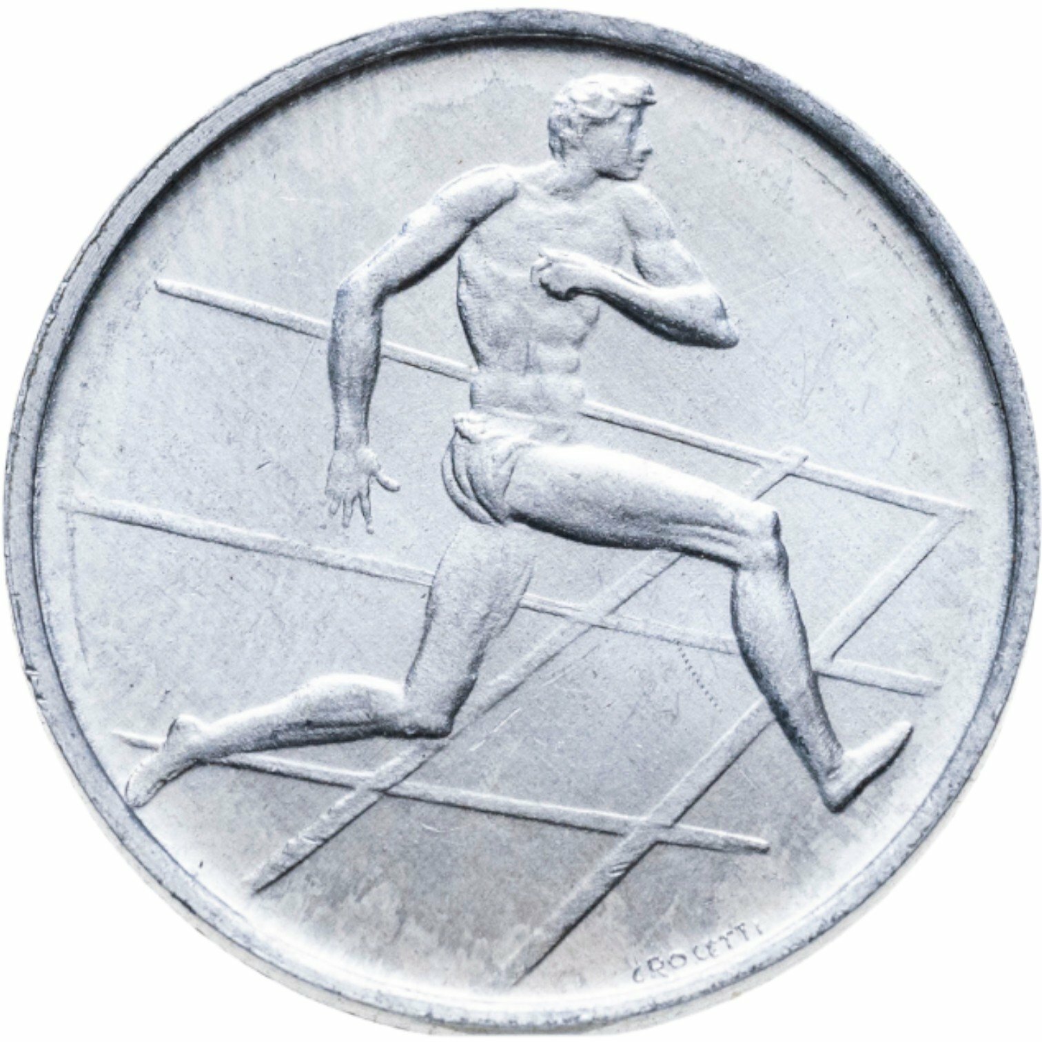 Сан-Марино 5 лир lire 1980 "XXII летние Олимпийские Игры, Москва 1980", Алюминий, в сохранности UNC