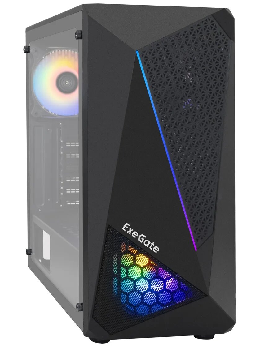 Корпус для ПК Exegate EVO-8225-NPX700 черный, Mid Towerблок питания