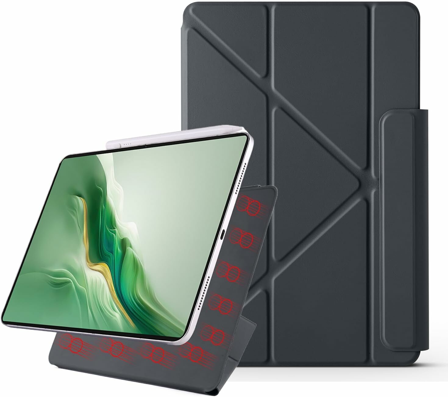 Трехместный Magneitc Stand Case для Honor MagicPad2 12,3 дюйма ROD2-W09 Honor Pad GT Pro Tablet 12,3 дюйма ROD2-W69 противоударная защитная крышка