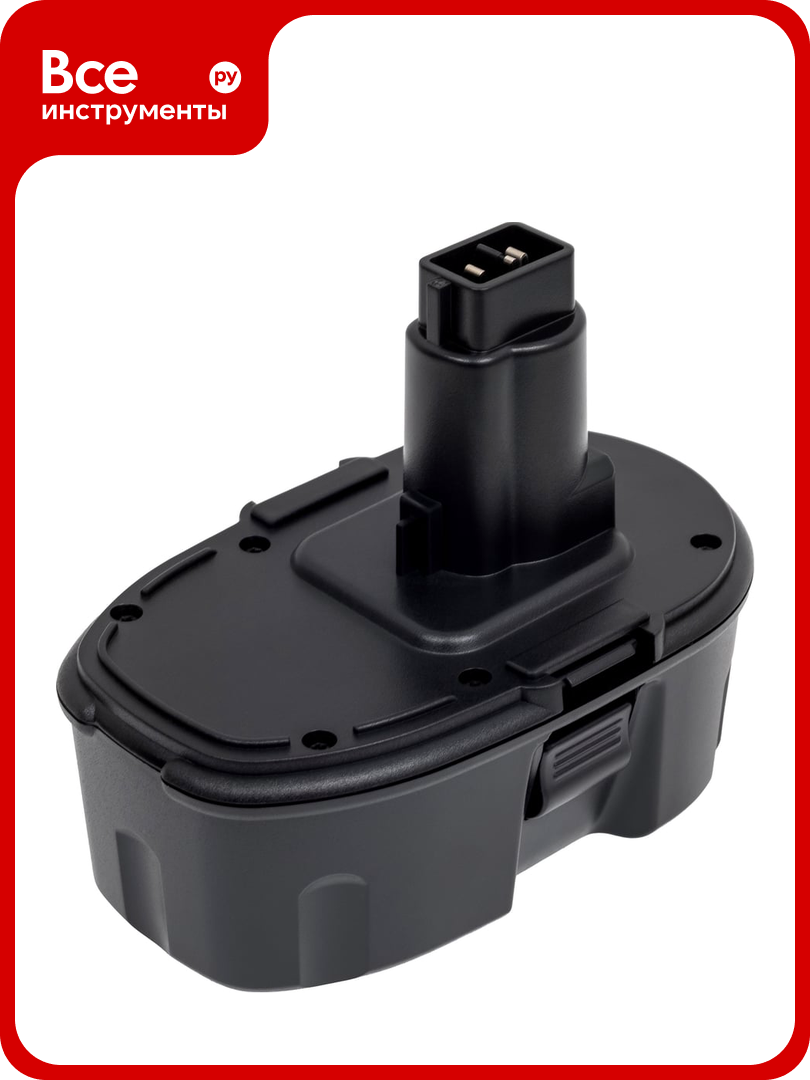 Аккумулятор AMPERIN для DeWalt DC200, DC300, DC500, DC700, 18V, 3000mAh, Ni-Mh 066245