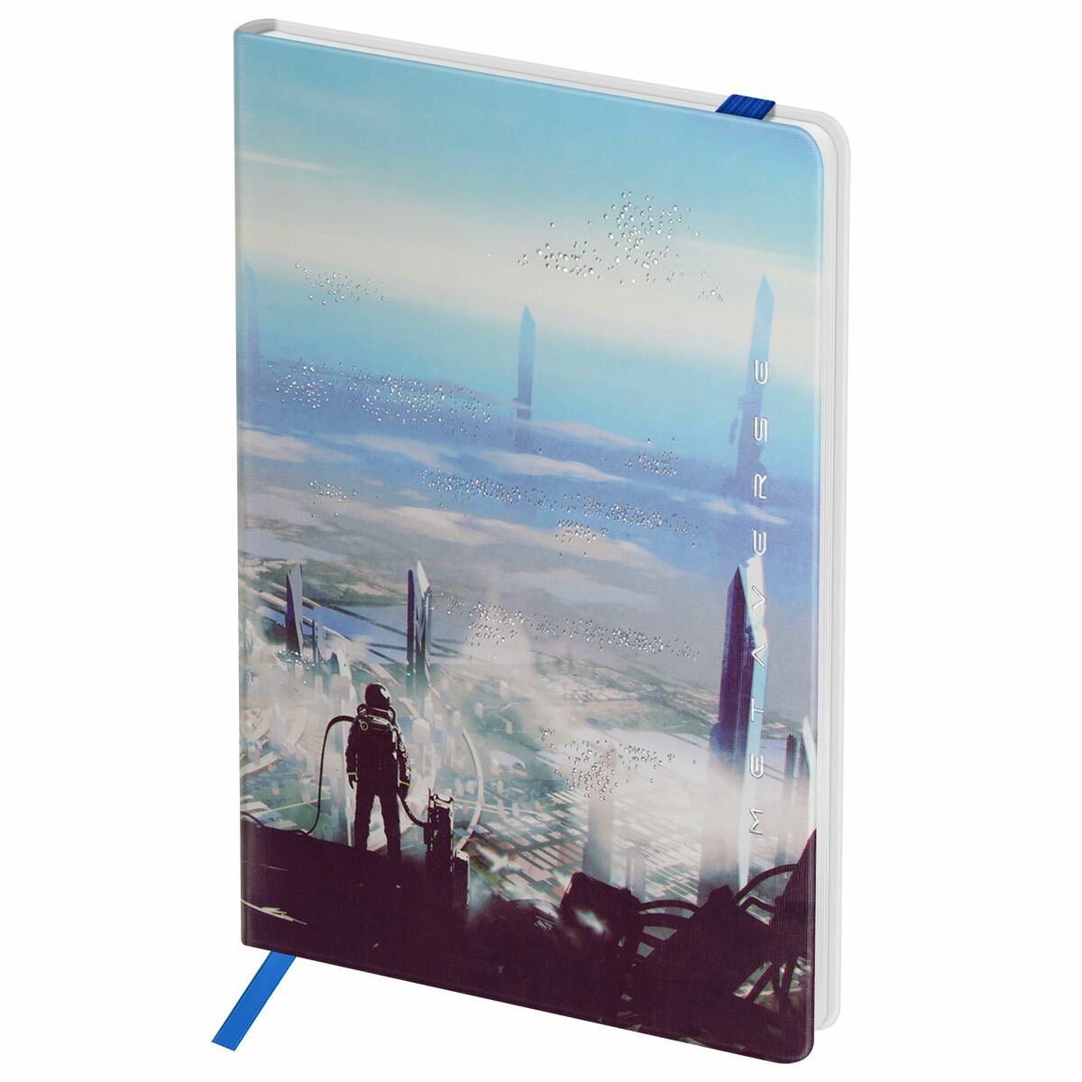 4 шт. Записная книжка А6 80л. Лайт, кожзам, Greenwich Line "New city", с резинкой, тиснение фольгой, блок в клетку