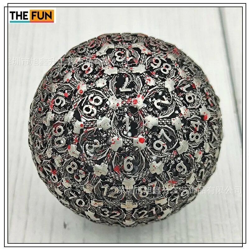DnD Metal D100 Dice, кубики метал для DnD и настольных ролевых игр