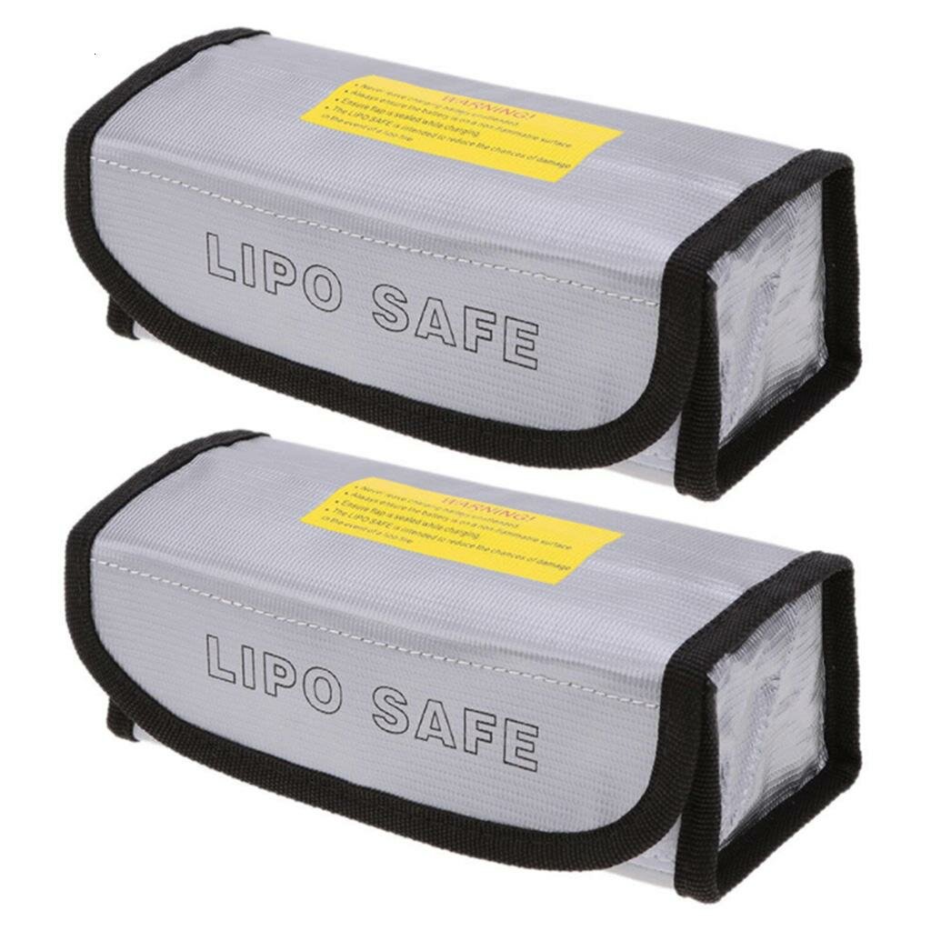 2 шт. LiPo аккумулятор в огнезащитном чехле для дронов и машин