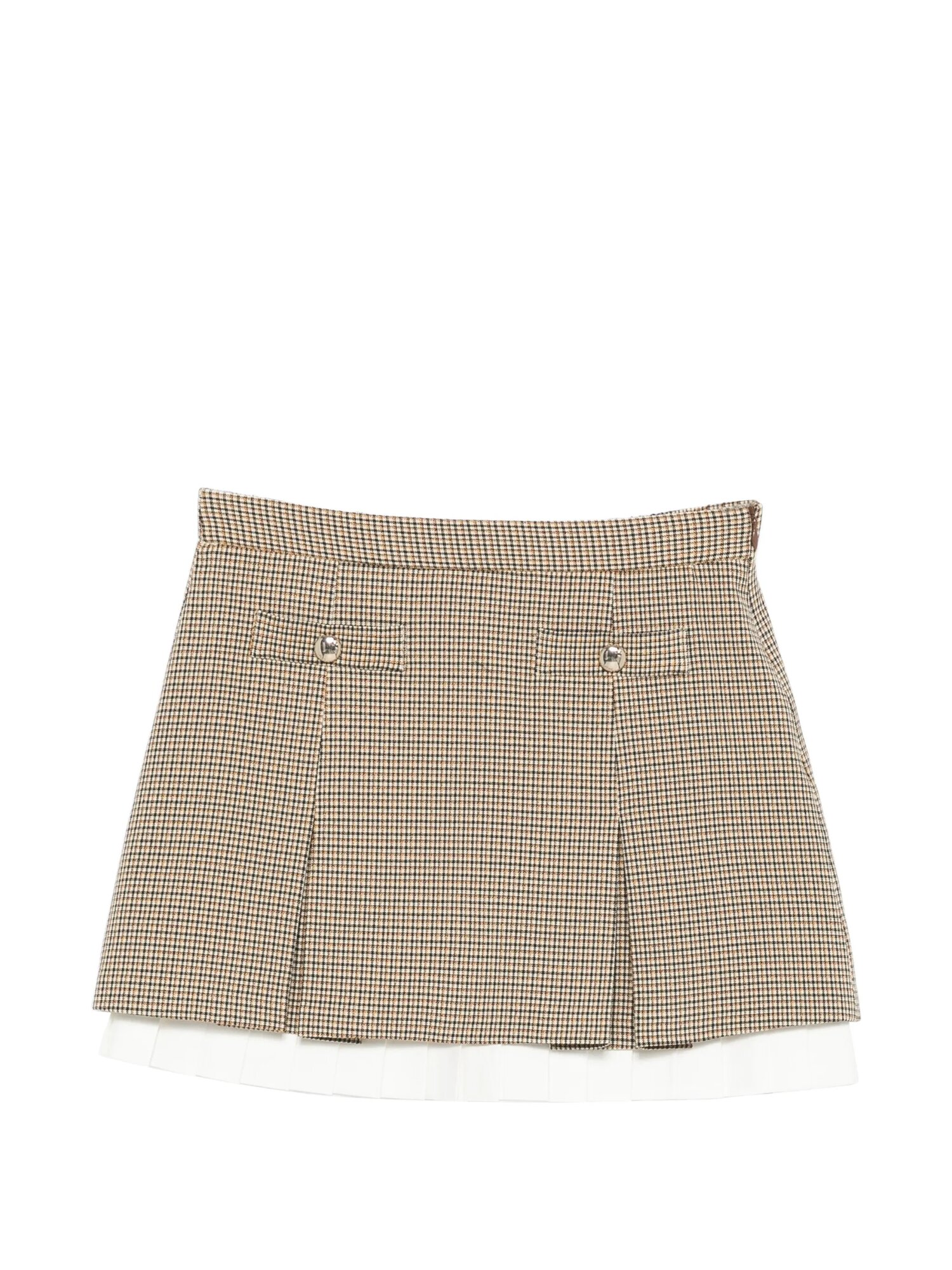 Юбка Zip-fastening pleated mini skirt