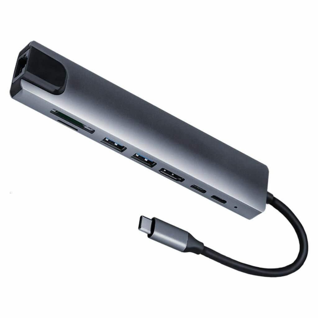 8-в-1 мультипорт адаптер, - 8usb вход