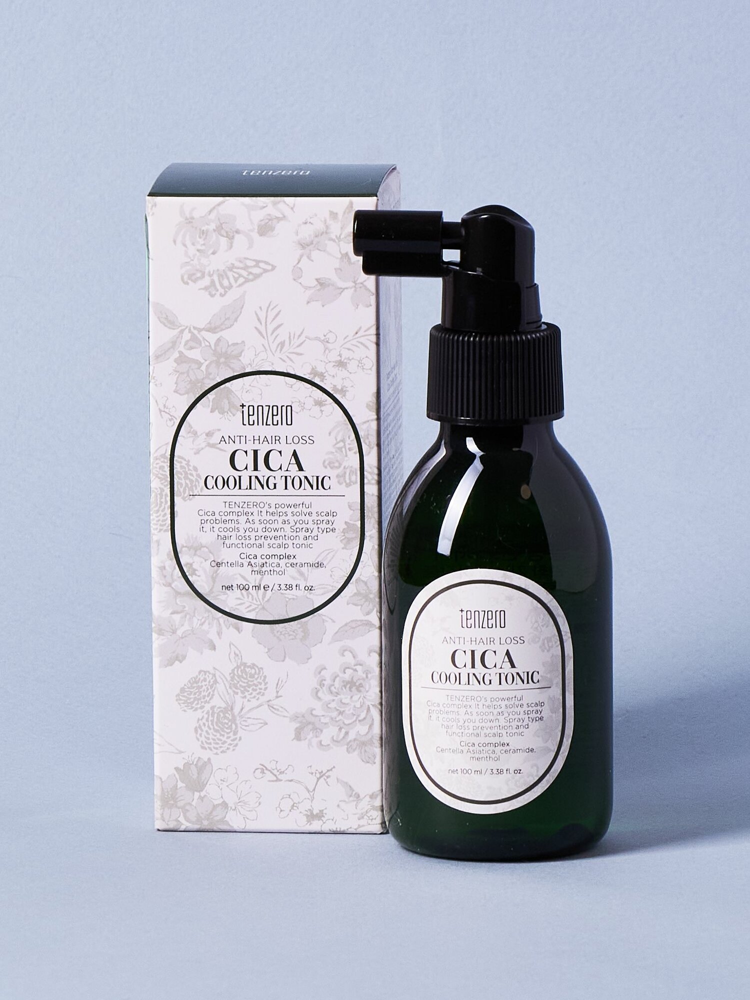 TENZERO Охлаждающий тоник с центеллой азиатской 100 мл Anti-Hair Loss Cica Cooling Tonic