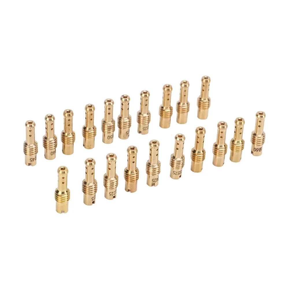 20 шт. медленные жиклеры 12.5-60 для карбюраторов MIKUNI VM/TM/TMX - идеальны для тюнинга мотоциклов и скутеров.