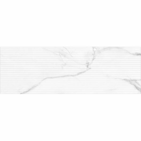 Gracia Ceramica Плитка Marble matt white матовый белый 02 мат 30x90 10 мм арт. 010100001299 (цена за 1.35 м2)