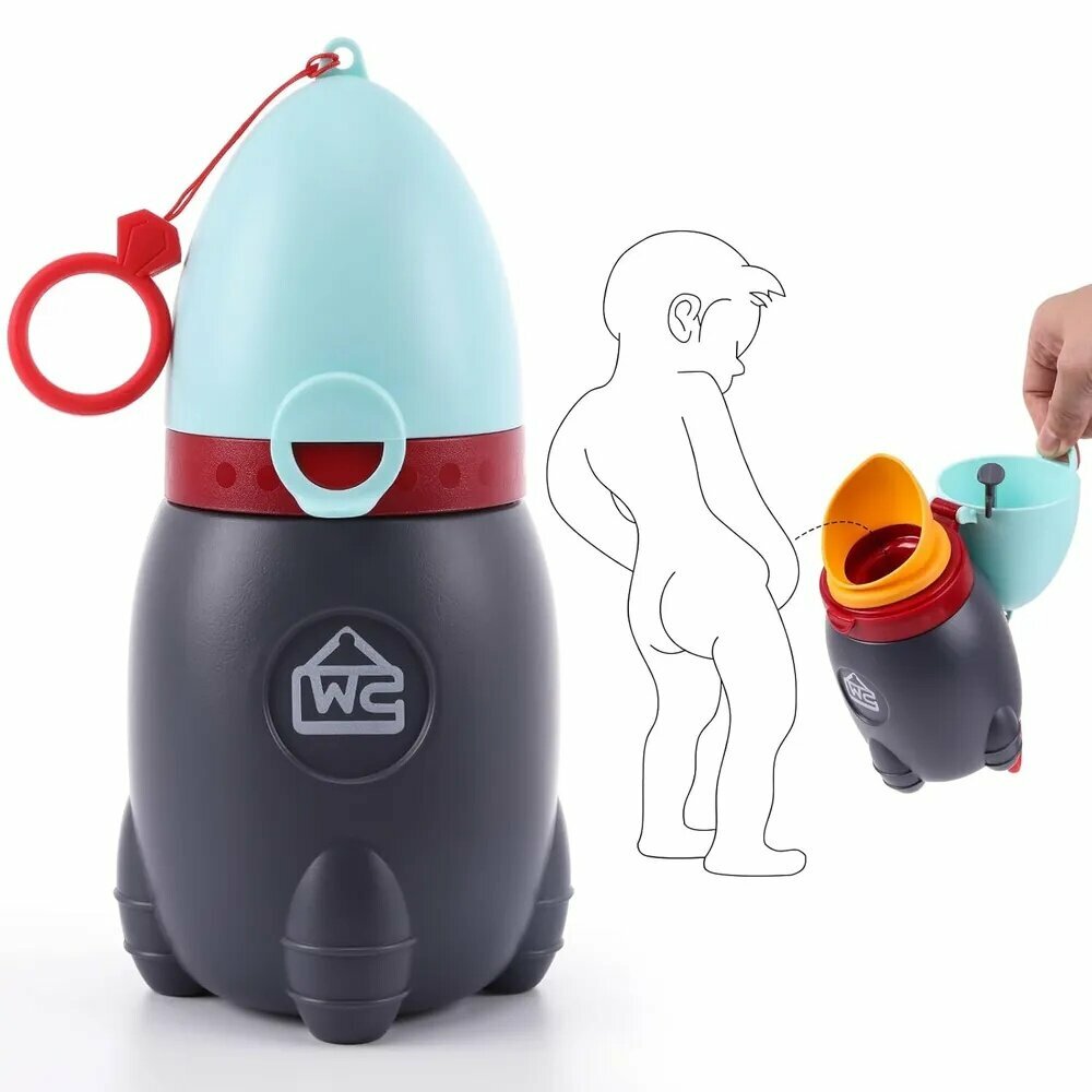 Детский дорожный горшок-писсуар герметичный, портативный автомобильный туалет для путешествий, для мальчиков и девочек