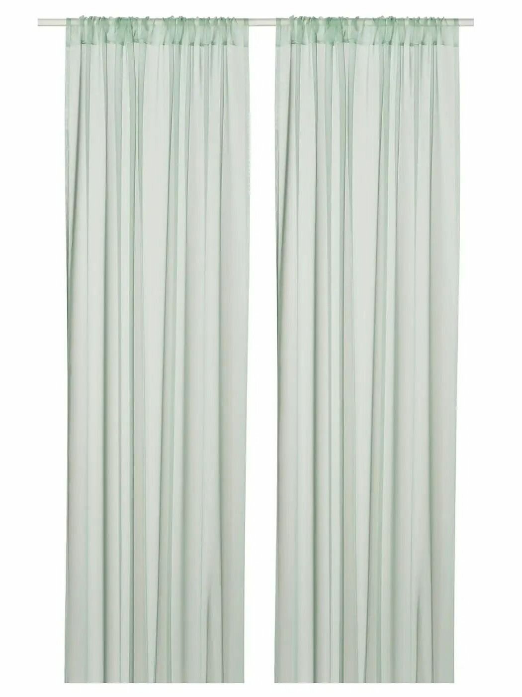 IKEA Штора 145х250 см светло-зеленый