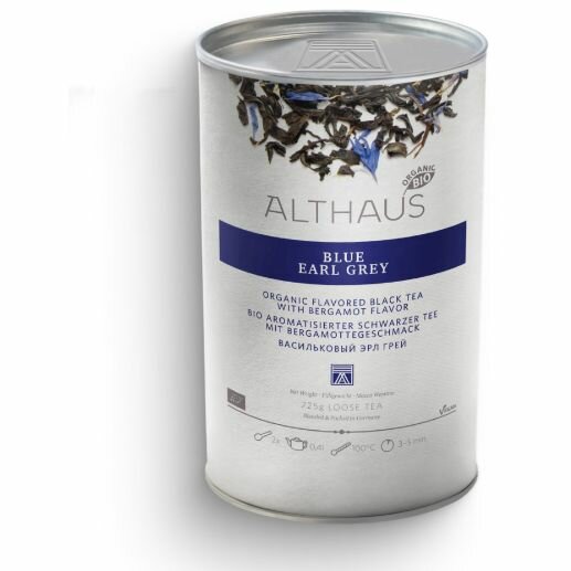 Чай Althaus Blue Earl Grey, черный, листовой, 225г